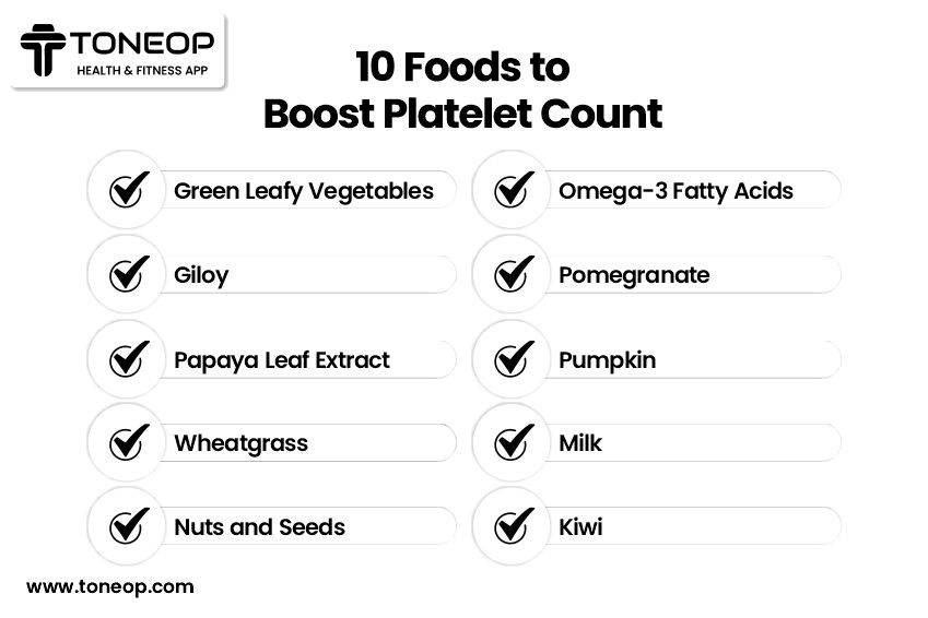 Top 10 Foods To Increase Platelet Count